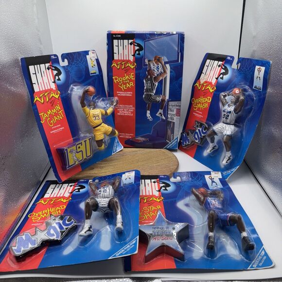 Kenner | Toys | Lot Of 5 Shaquille Oneal Shaq Attaq Action Figure 993 ...